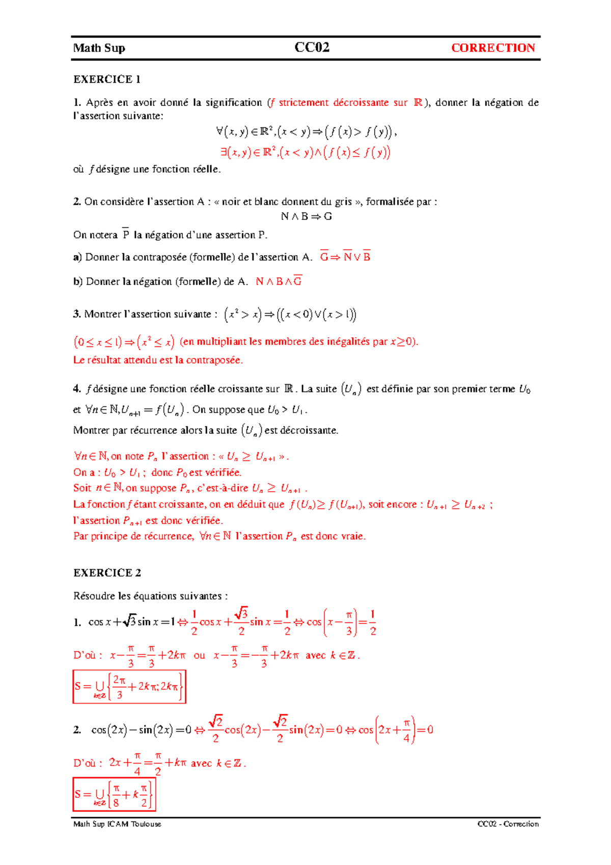 Controle-2-corrige - Controle-2-corrige - Math Sup CC02 CORRECTION ...