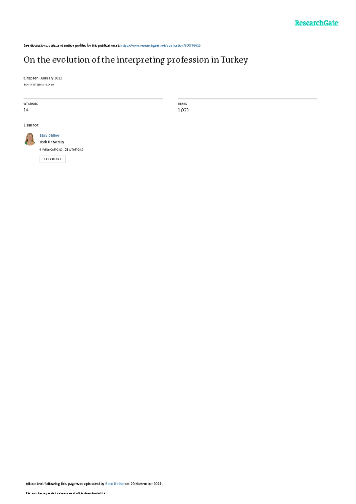 Evolutionofinterpreting-pdf - See discussions, stats, and author ...