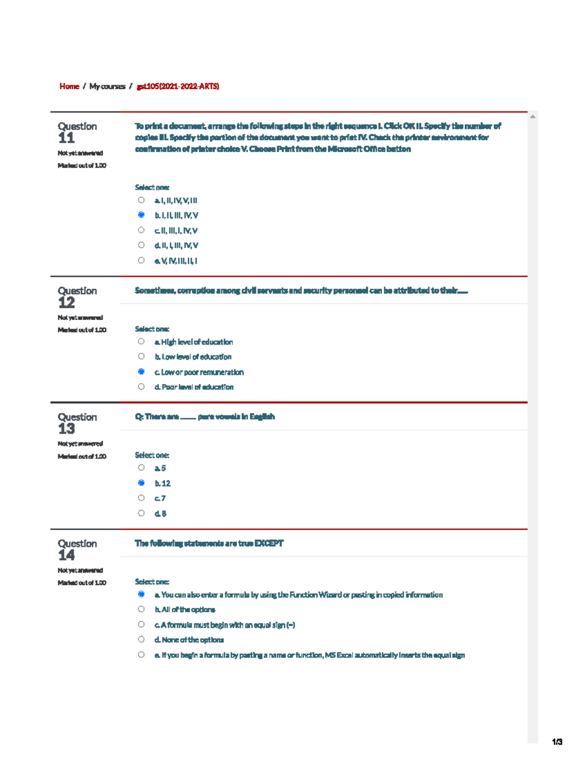 GST105B - GST TEST - General Studies - Unilag - Studocu
