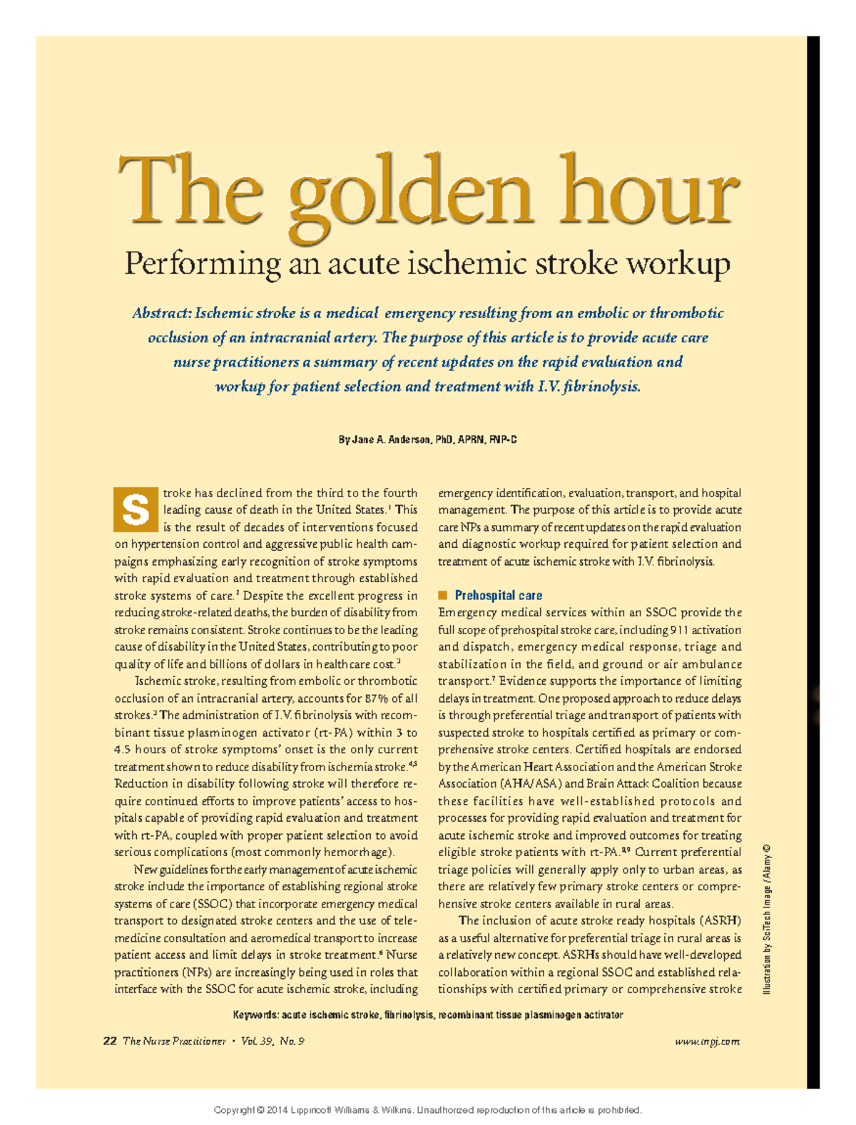 The Golden Hour-Performing an acute ischemic stroke workup - 22 The ...