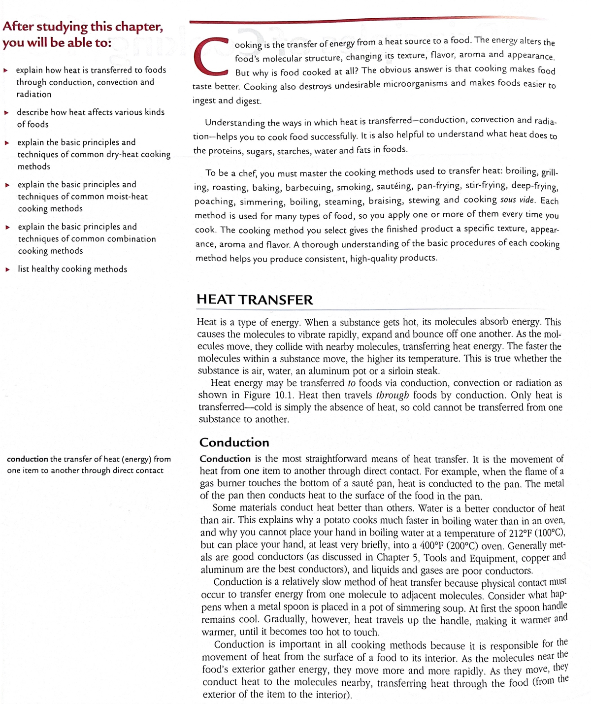 Cooking 1 - Class Review. - After studying this chapter, you will be ...