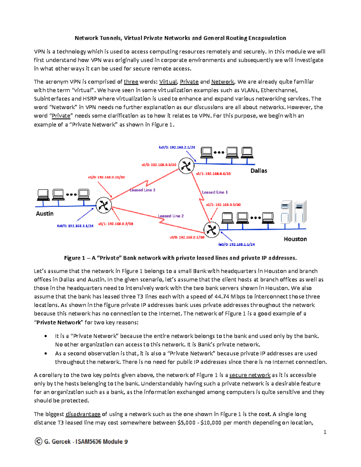 Module 8 - Network Tunnels GRE VPN - Network Tunnels, Virtual Private ...