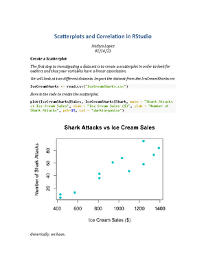 Linear Regression in RStudio 1 - Linear Regression in RStudio Nadiya ...