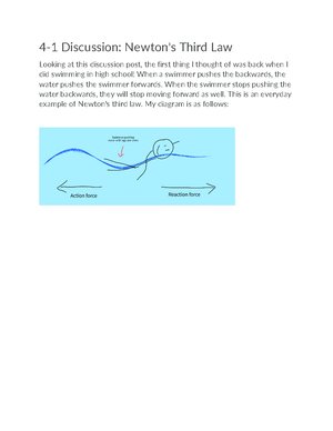 Project 2 Newton's Laws of Motion - PHY 150 - SNHU - Studocu