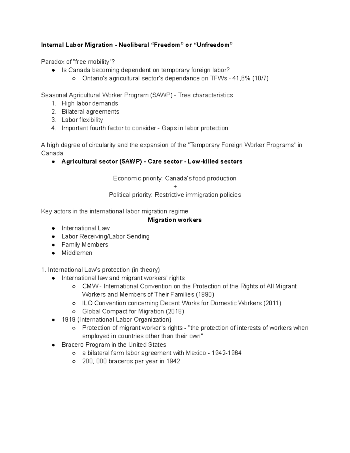 INTD 200 - lecture 11 - Internal Labor Migration - Neoliberal “Freedom ...