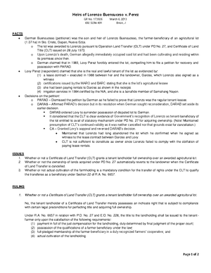RA 6657 CARL Cases - Republic Act No. 6657: Comprehensive Agrarian ...