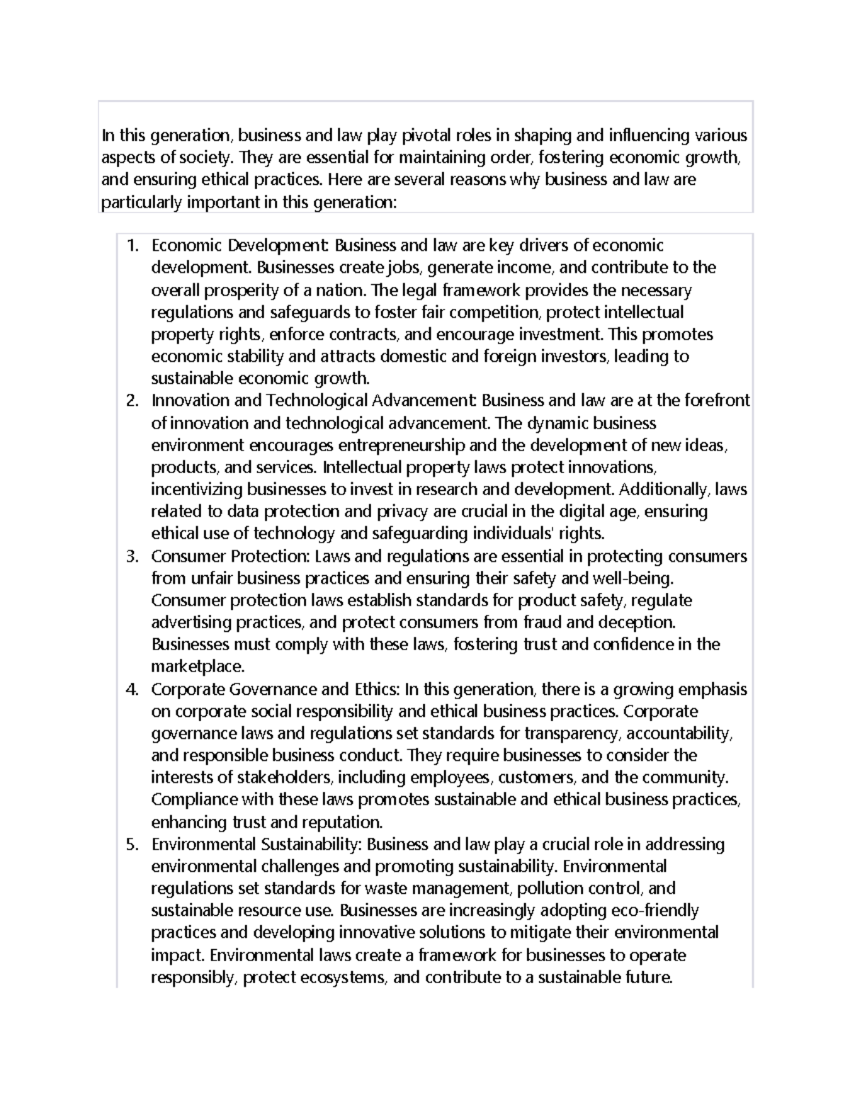 Doc1 - in class assignment that is very useful for final and should be ...