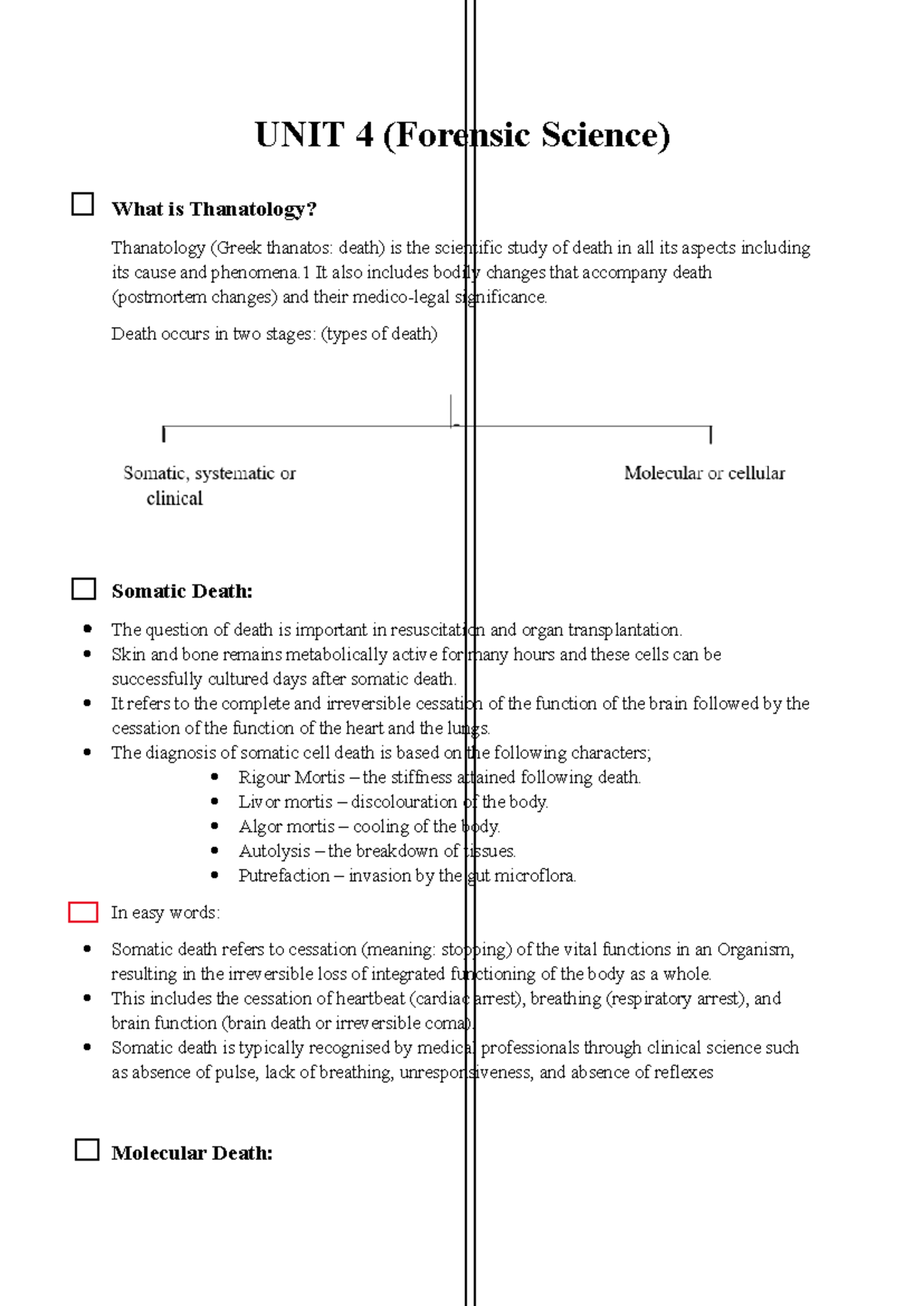 Unit 5 - forensic (sem 6) - UNIT 4 (Forensic Science) What is ...
