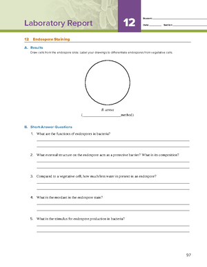 Exercise 11 Lab Report - Laboratory Report Student: Date: Section: 89 ...
