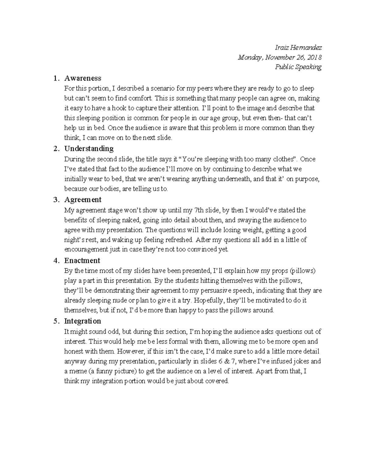 5 Questions Outline - "Instruction and practice to prepare students to ...