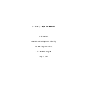 IDS404 Module 6 Activity - Running Head: IDS 404 Module 6 Activity IDS ...