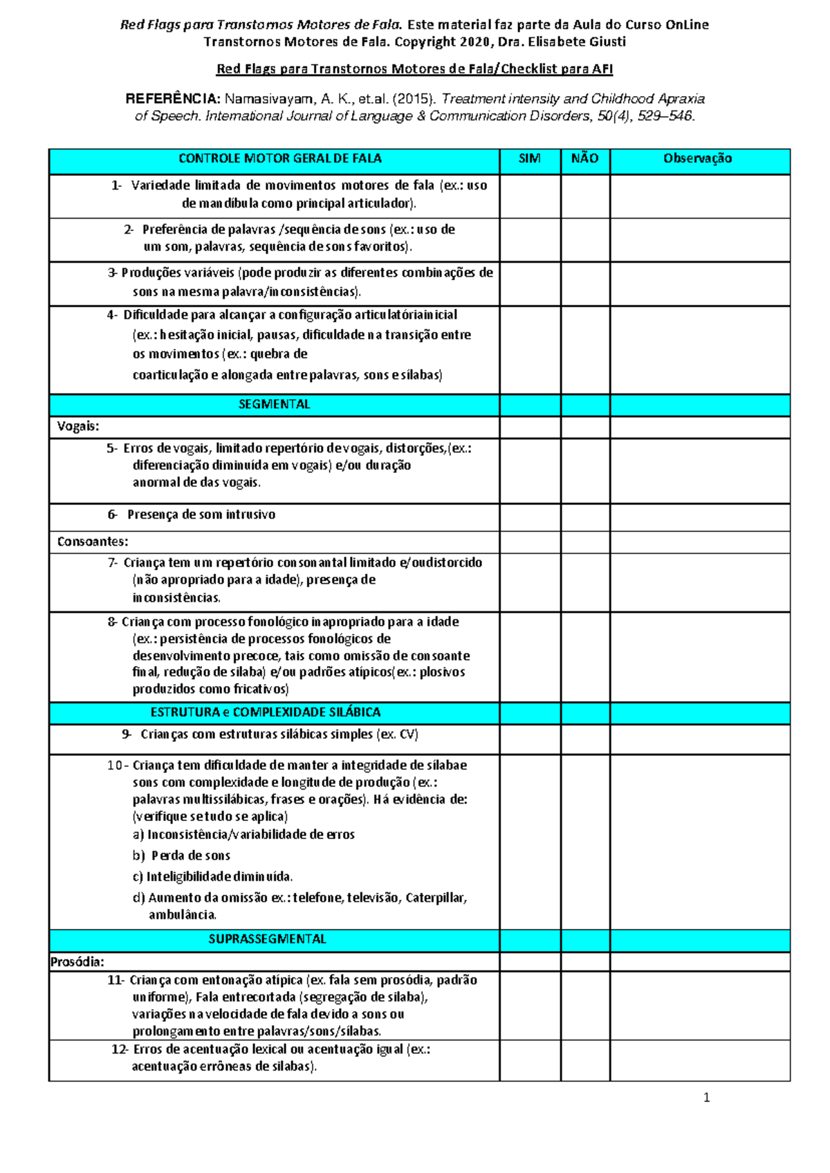 Anexo-ii-red-flags-para-transtornos-motores-de-fala-checklist-para-afi - Red Flags para ...