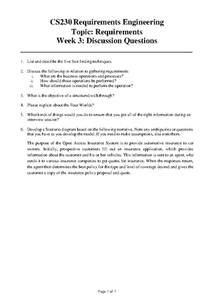 IS226 Tutorial 4 - List the six activities of systems analysis. Gather ...