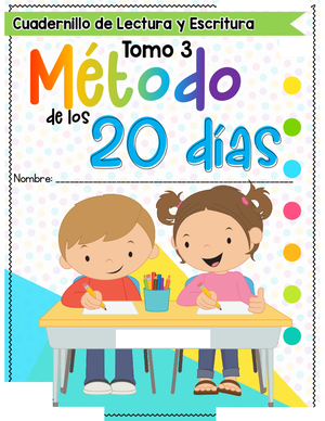 Método 20 días. Tomo 1 - MATERIAL VISUAL DE TRABAJO - Cuadernillo de Lectura Y Escritura Tomo I ...