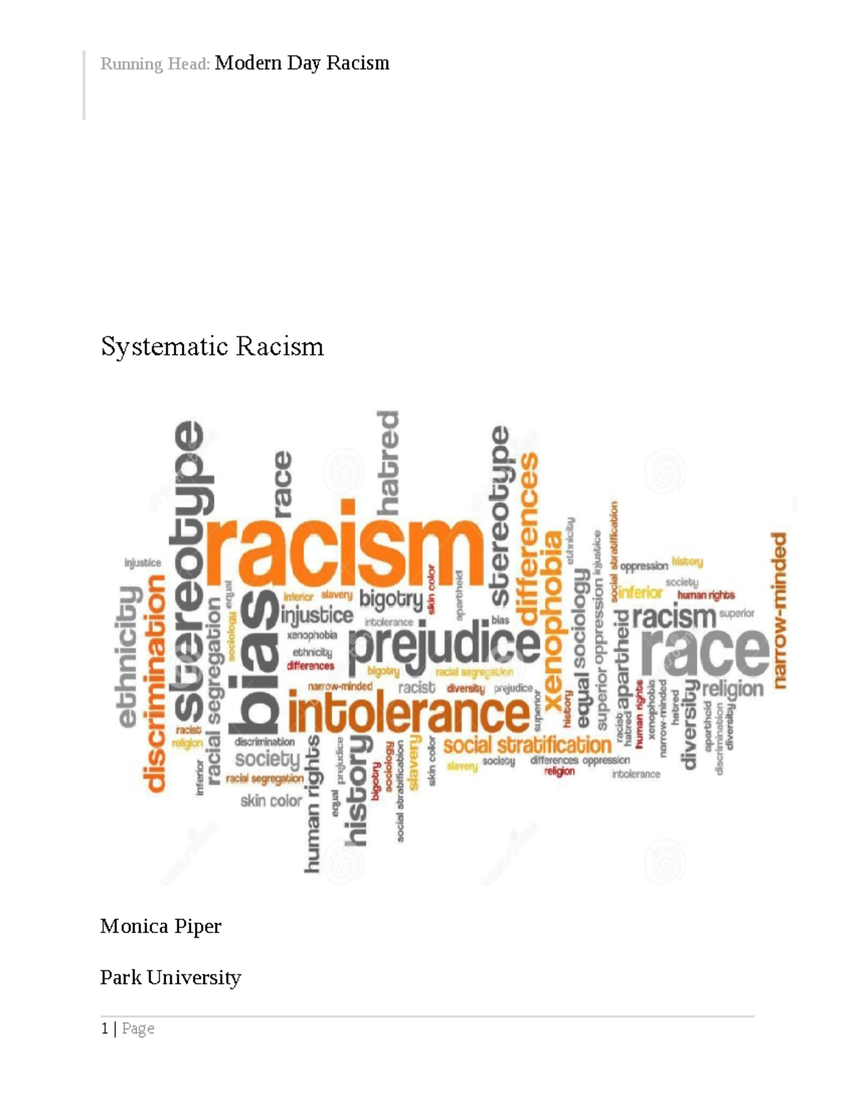 Systematic Racism 2 - Advanced Interdisciplinary Research - Systematic ...