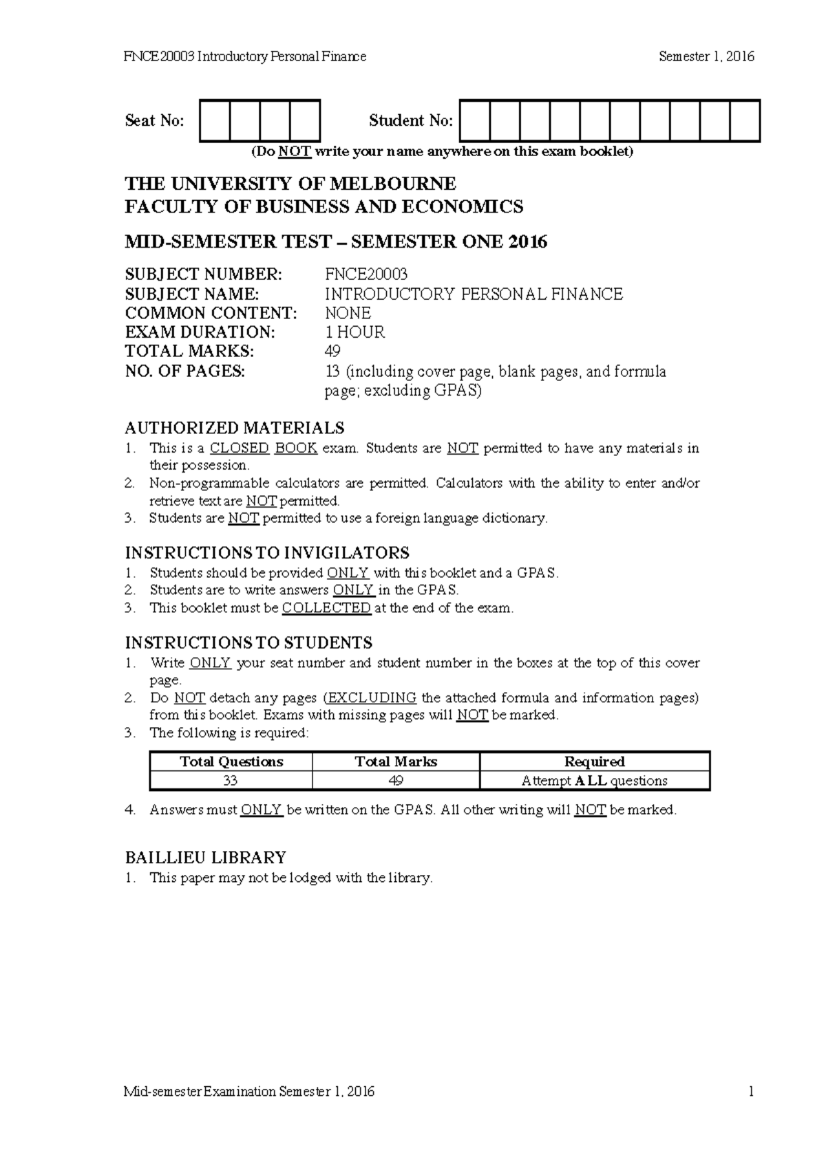 Sample Practice Exam 2017 Questions And Answers Introductory