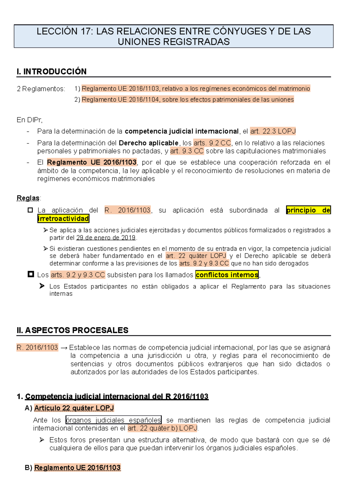 Esquemas 17 - Esquema sintetizado del tema 17 que recoge todos los ...