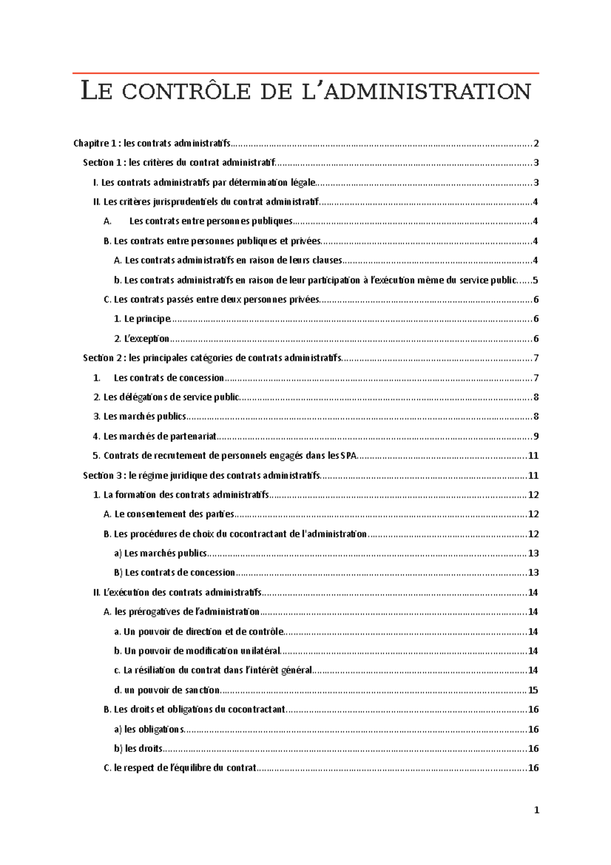 Les contrats administratifs - - Studocu