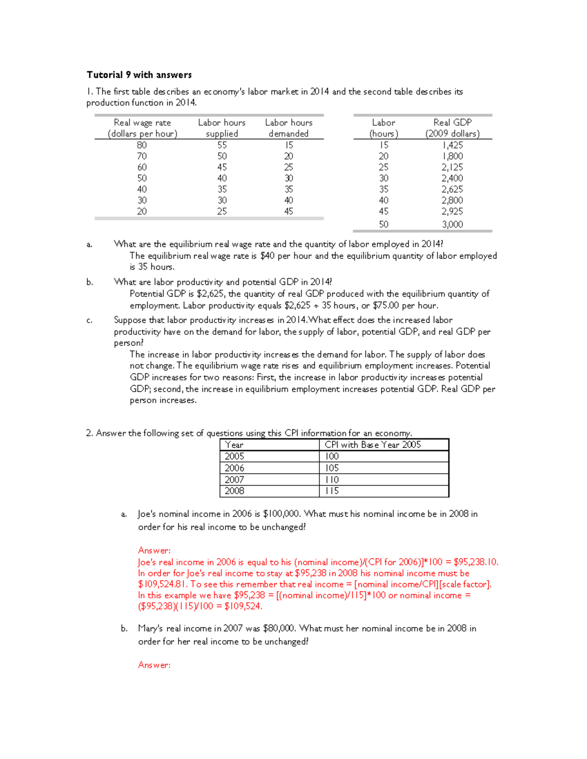 Tutorial 9 with answers-done - Tutorial 9 with answers The first table ...
