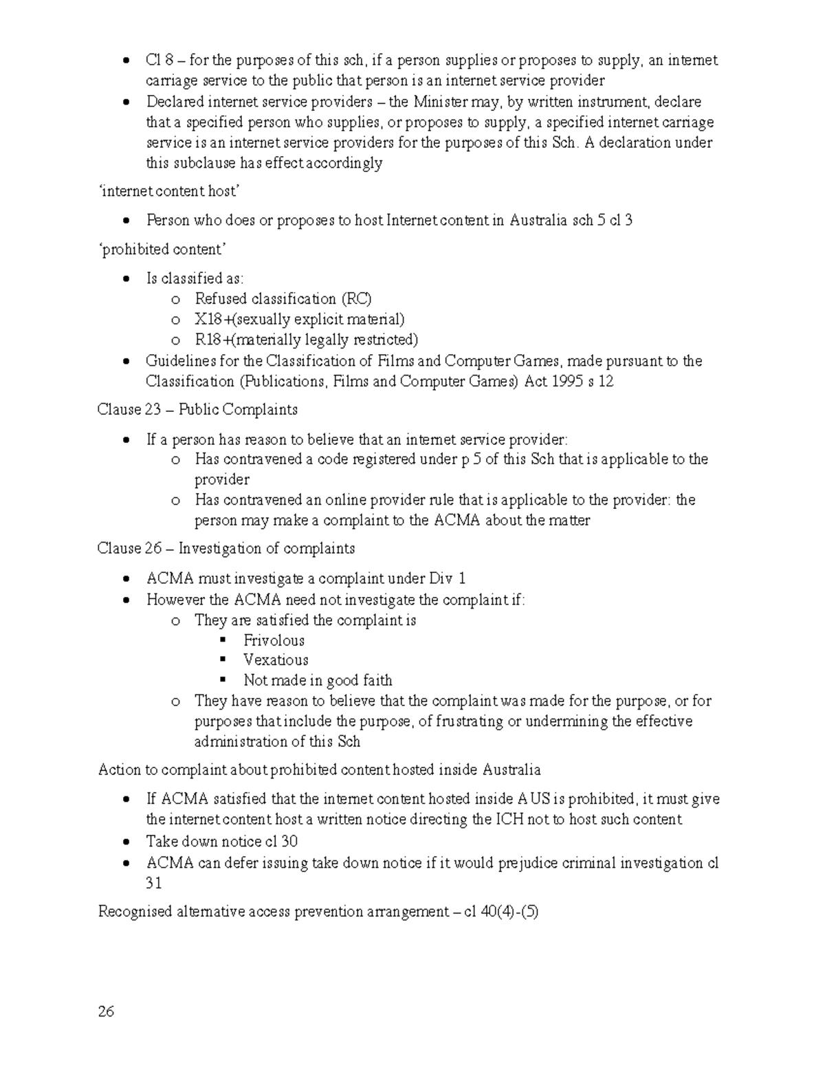 Cyber law notes part 2 - Cl 8 – for the purposes of this sch, if a ...