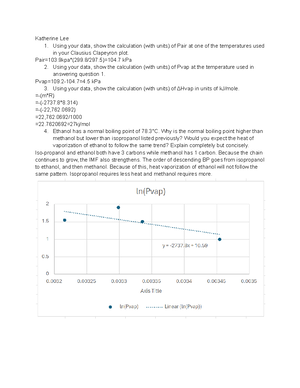 Experiment 03 Post lab questions - Cynthia Klingensmith Lab 03 Post lab questions From part B ...