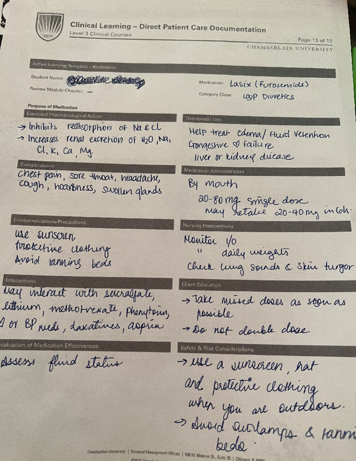 Fluid status - medication contradictions and pcd. dont copy to avoid ...