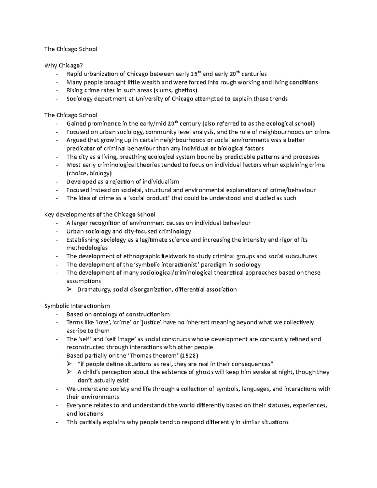 January 27 Chicago School - The Chicago School Why Chicago? - Rapid ...