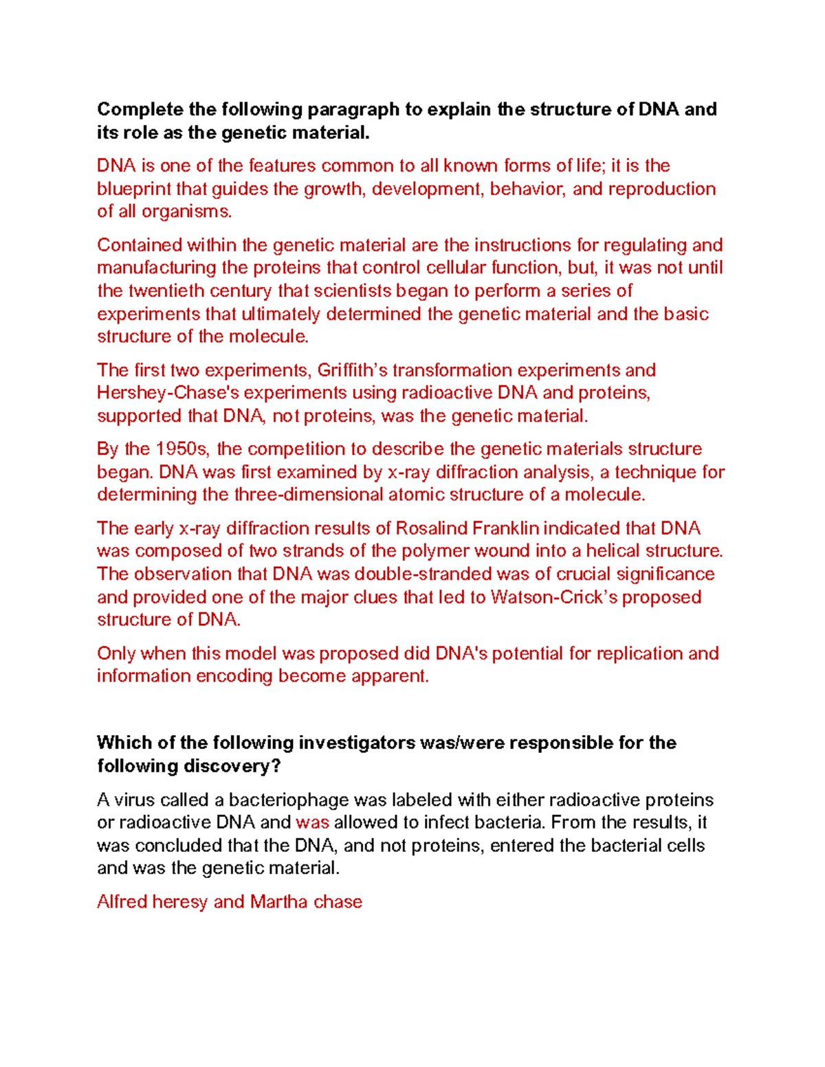 Sickle-cell module 2 homework - Complete the following paragraph to ...