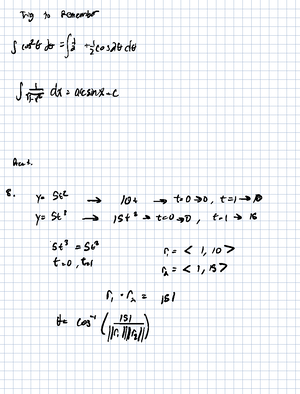 Exam 2 Summary - MA-UY 2114 - Studocu