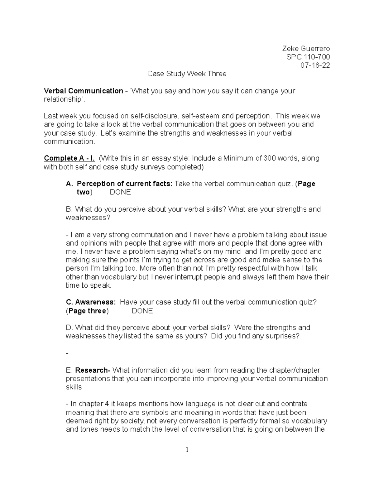 SPC 110 Case Study Week 3 - Zeke Guerrero SPC 110- 07-16- Case Study ...