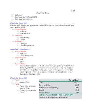 C167 Crime Measurement, Lecture Notes on the Excessive Force - C ...