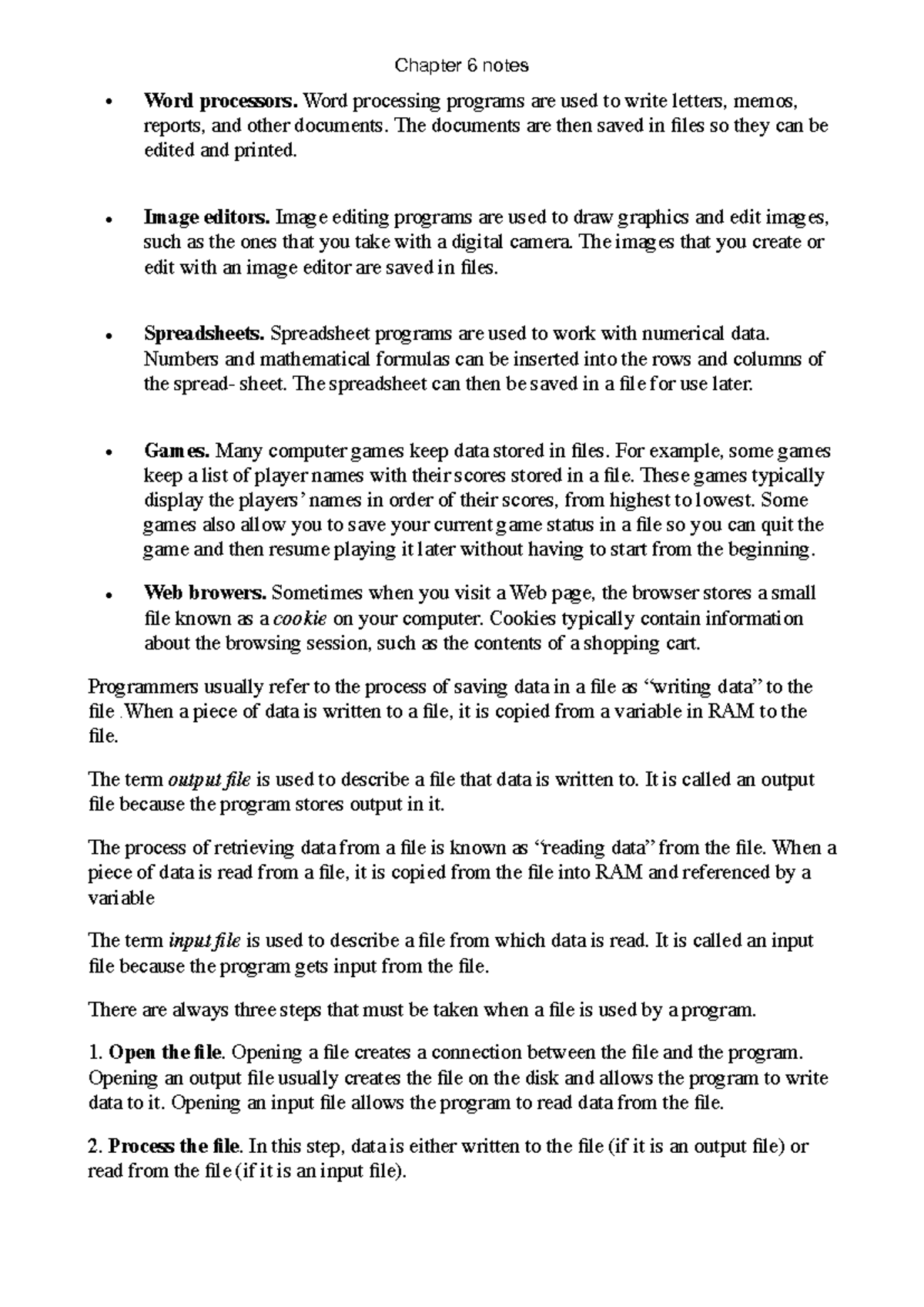 Ch6 notes - Chapter 6 summary - Starting Out with Python - Chapter 6 ...