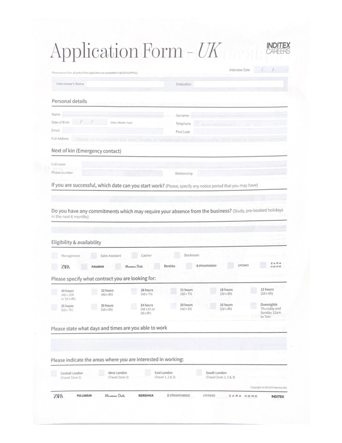Application Form - UK - assignment - Studocu