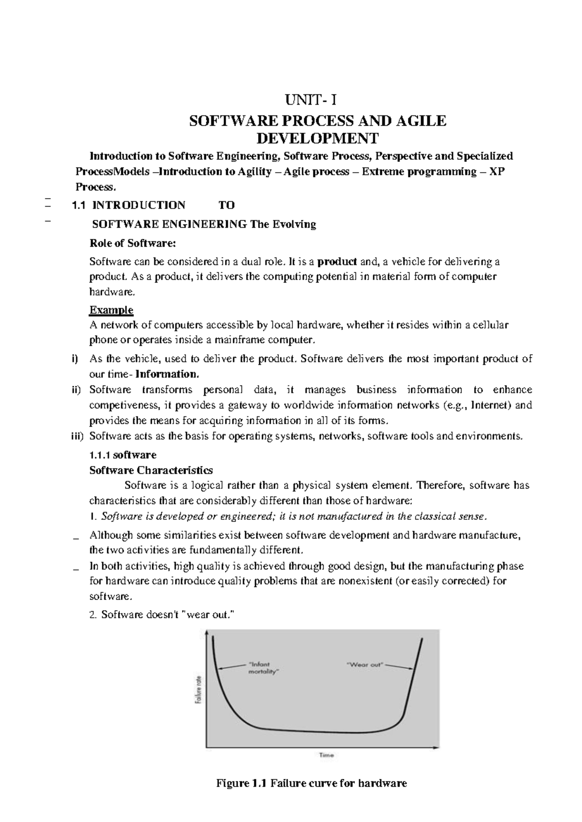 Oose unit1 notes - Web application unit 1 - UNIT- I SOFTWARE PROCESS ...