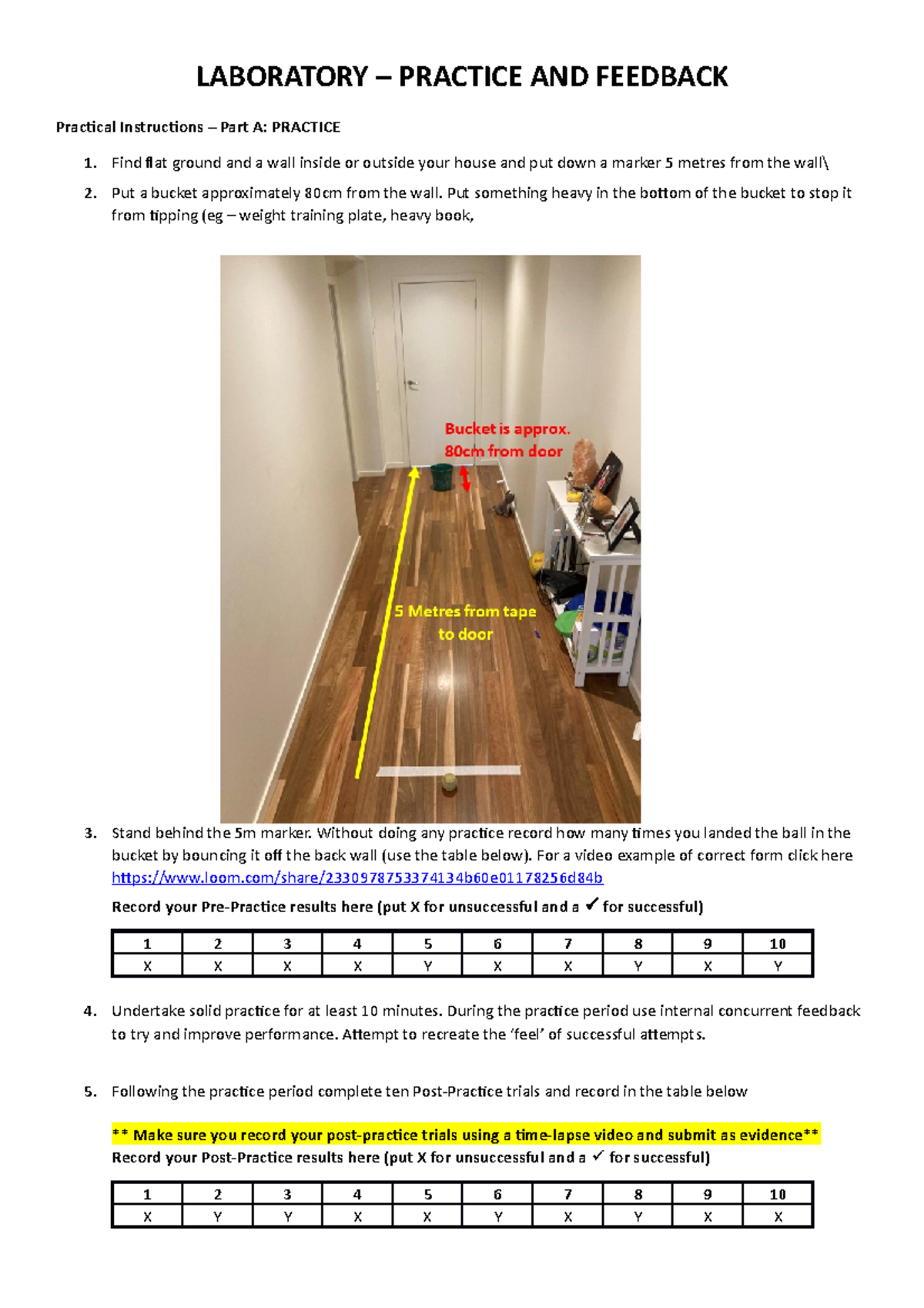 11PE Lab Remote Practice Feedback - LABORATORY – PRACTICE AND FEEDBACK ...