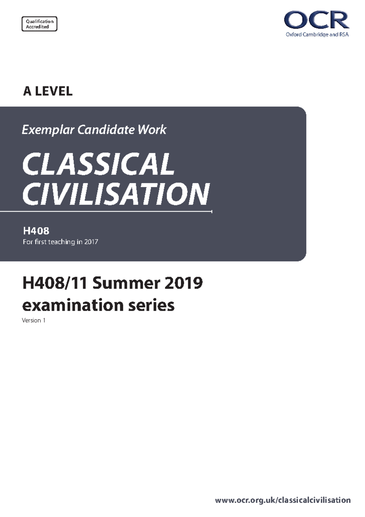 World of the Hero Exemplars (OCR Classical Civ - A-level) - H For first ...