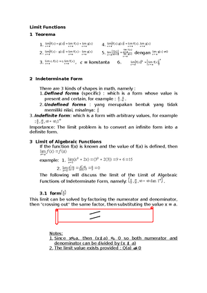 Calculus cheat sheet all - Limits Definitions Precise Definition : We ...