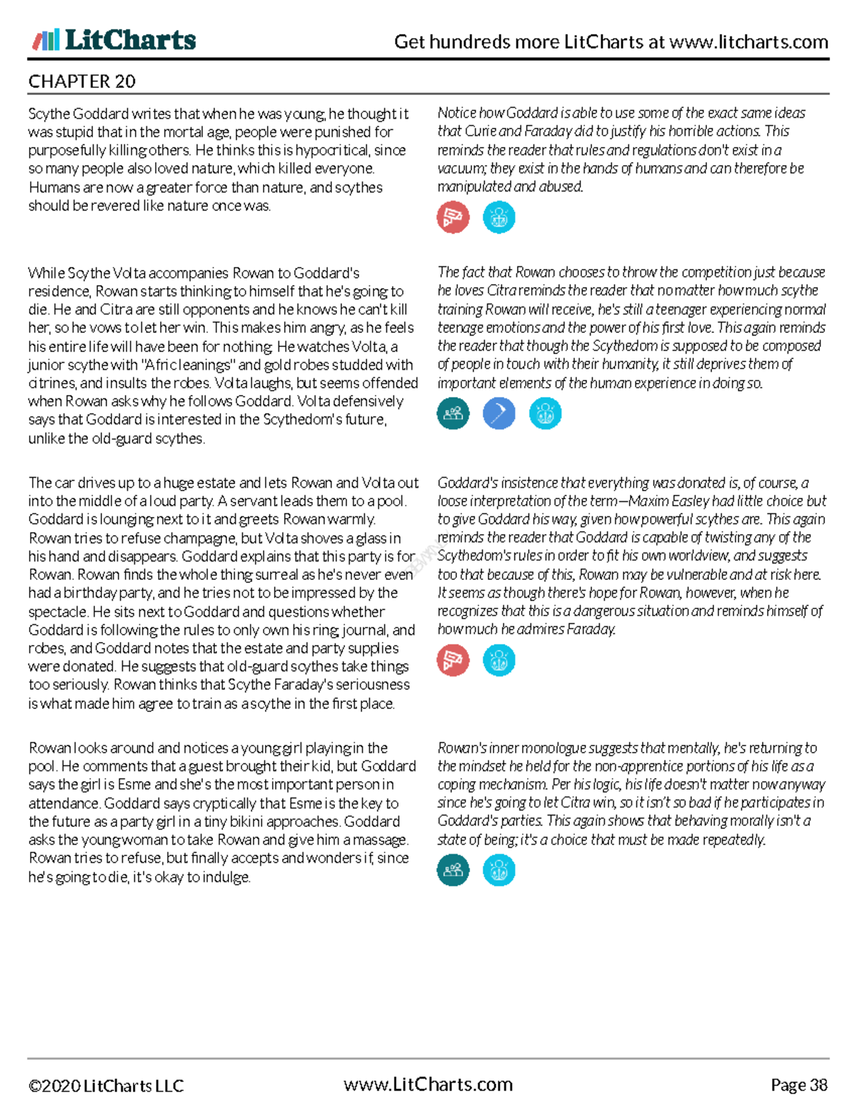 Scythe Litchart (eagerachiever - CHAPTER 20 Scythe Goddard writes that ...