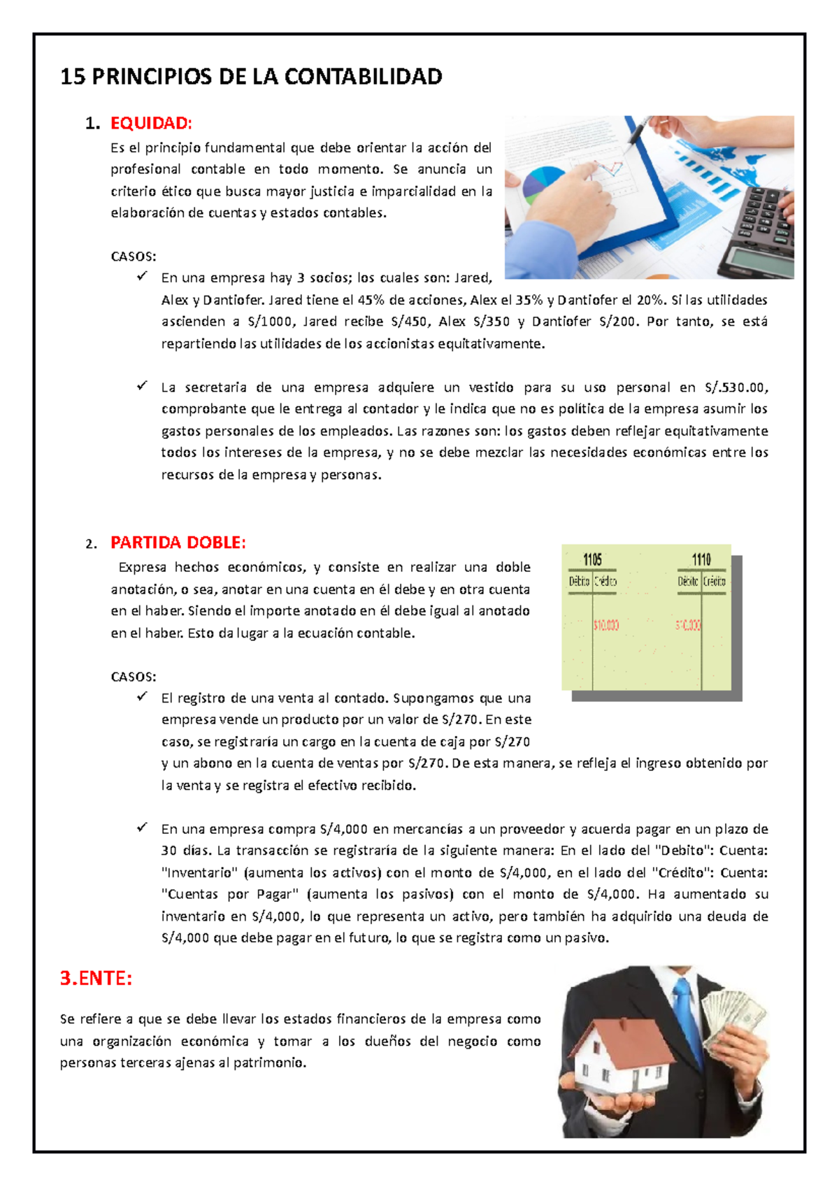 15 Principios DE LA Contabilidad Finalizado - 15 PRINCIPIOS DE LA ...