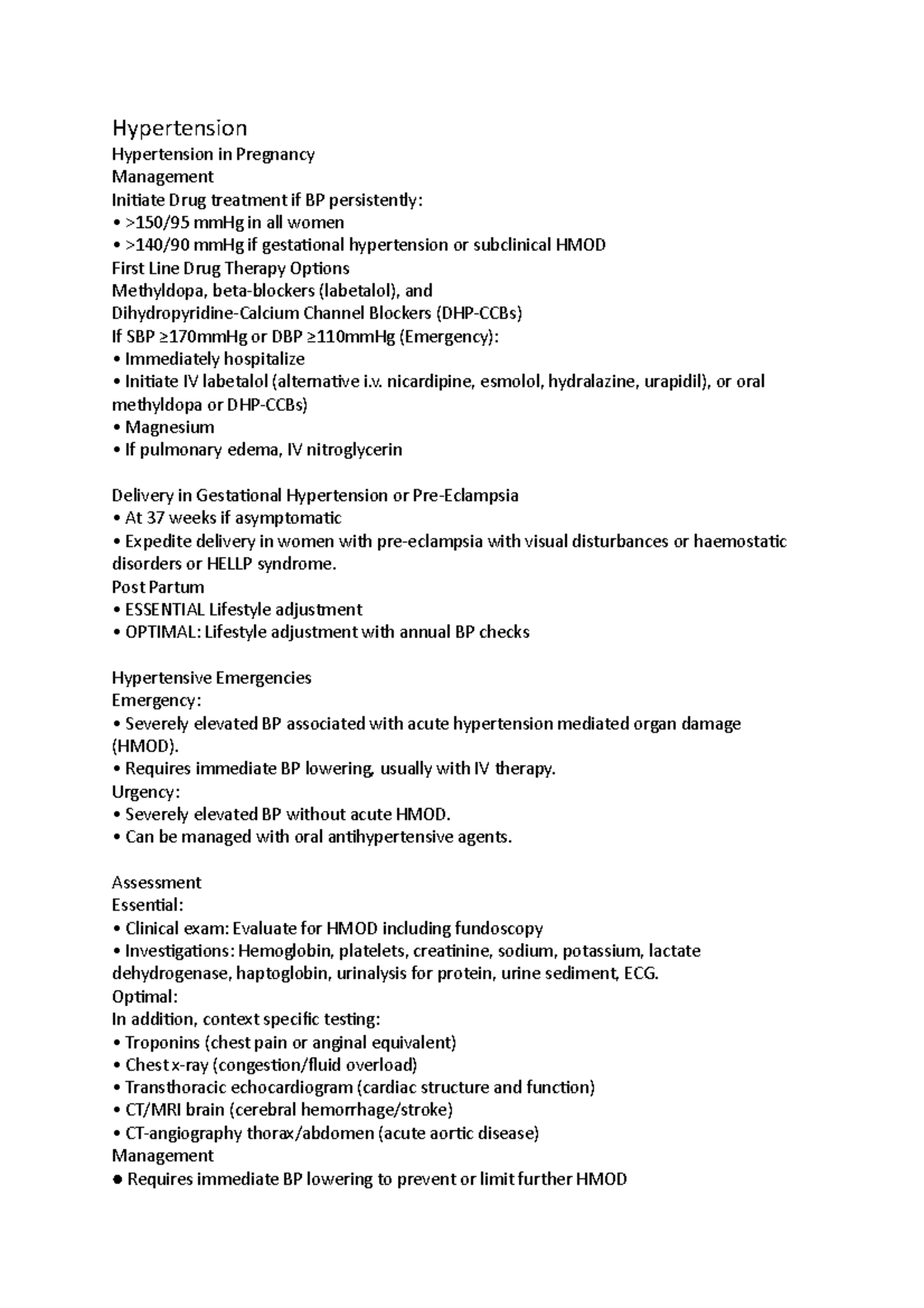 Hypertension Notes Hypertension Hypertension In Pregnancy hypertension-notes-hypertension-hypertension-in-pregnancy