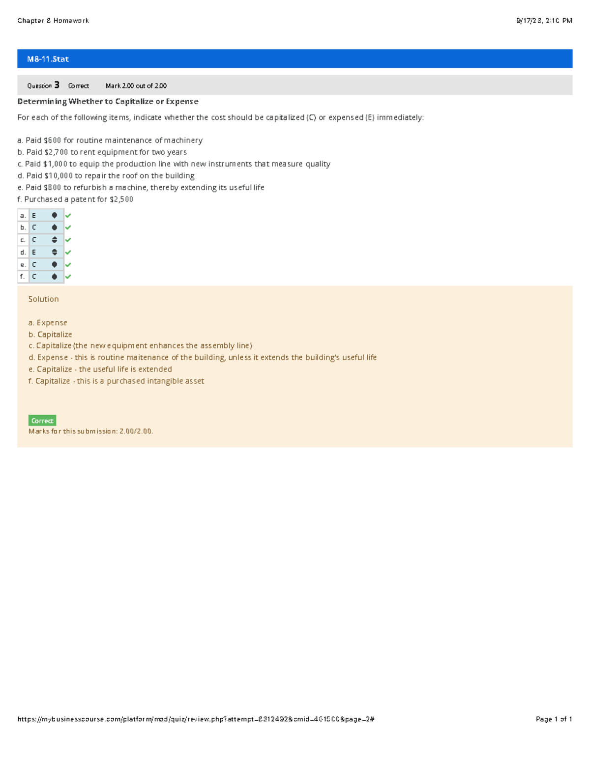Chapter 8 Homework 3 - Chapter 8 Homework 9/17/23, 2:10 PM - Studocu