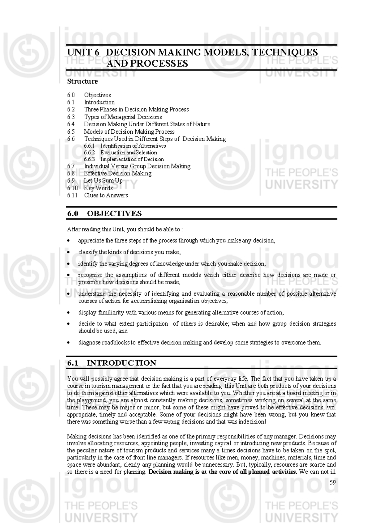Unit-6 decision making models, techniques and process - UNIT 6 DECISION ...