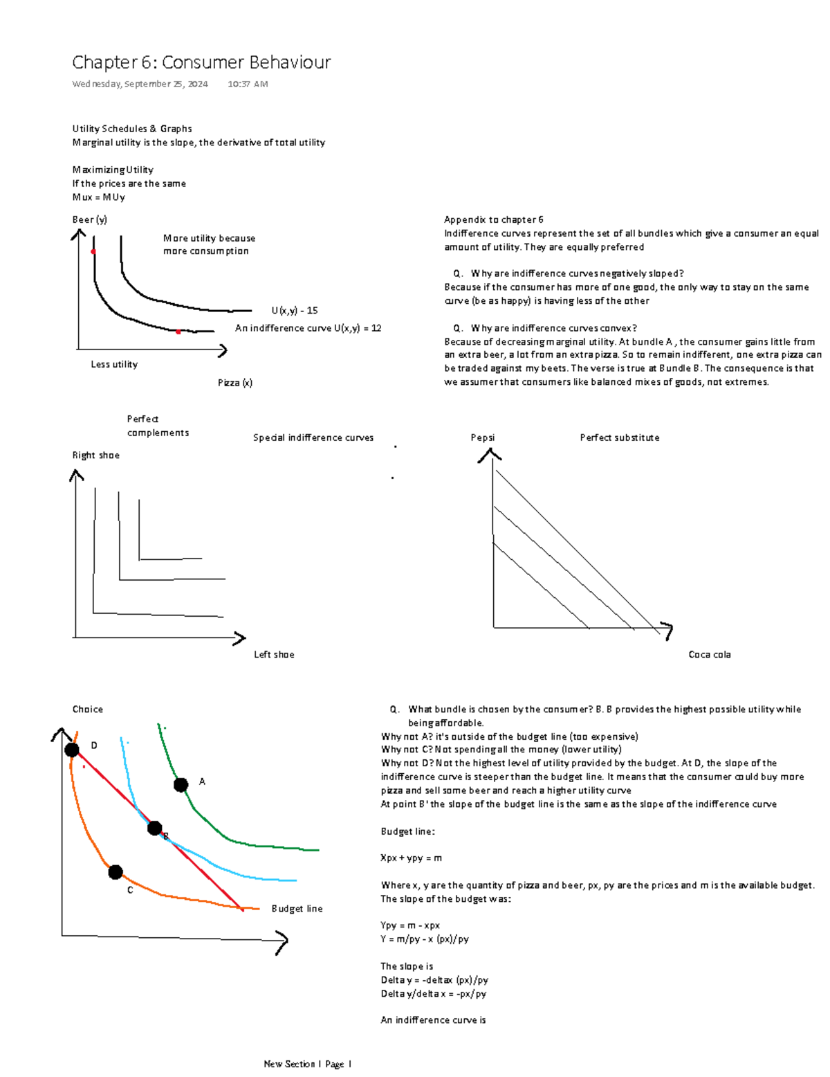 Chapter 6 Consumer Behaviour - Utility Schedules & Graphs Marginal ...