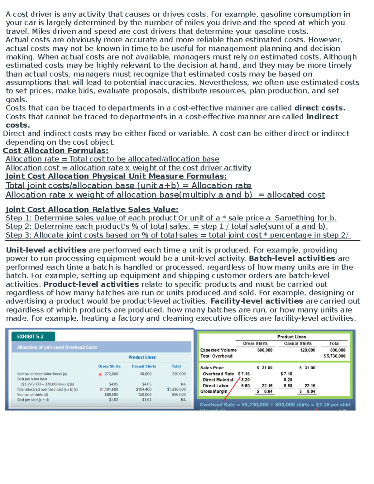 Chapter 2 - Accounting - A cost driver is any activity that causes or ...