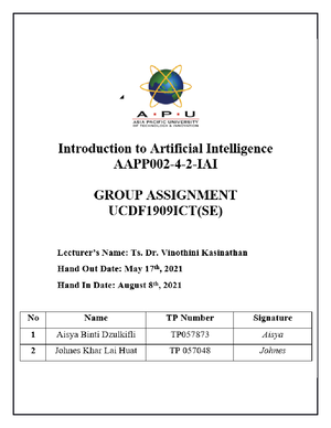 Team Lavender SYAD Group Assignment - Module Code : AAPP007-4-2-SYAD – Systems Analysis and ...