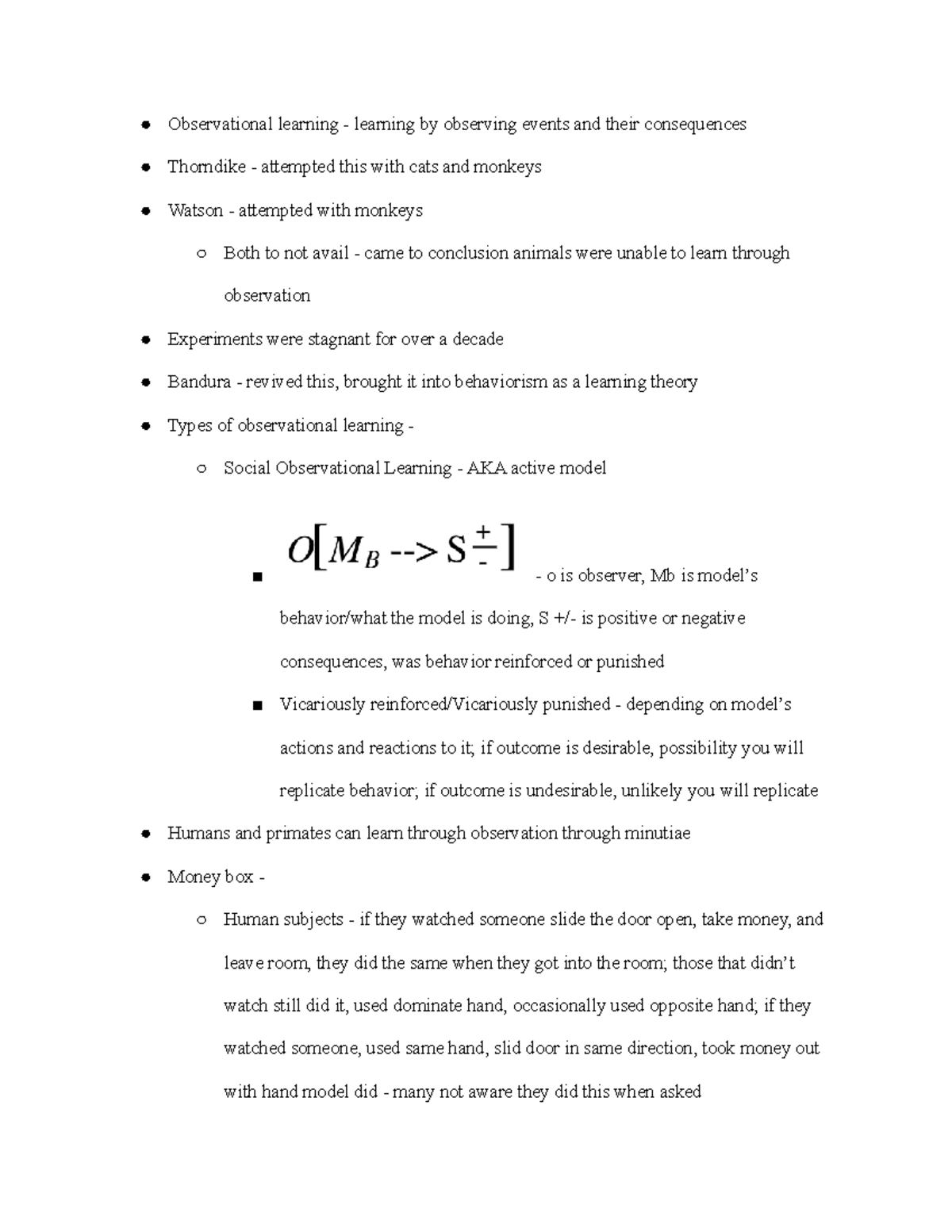Observational Learning: Types Examples and Factors - Studocu