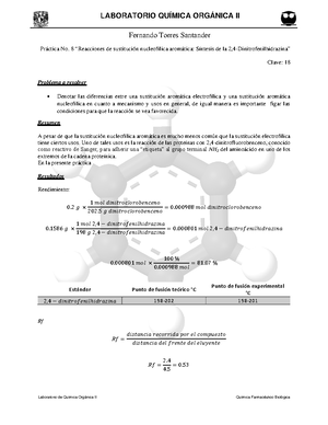 Reporte 2. Sintesis de Difenil Carbinol - Universidad Nacional Autónoma ...