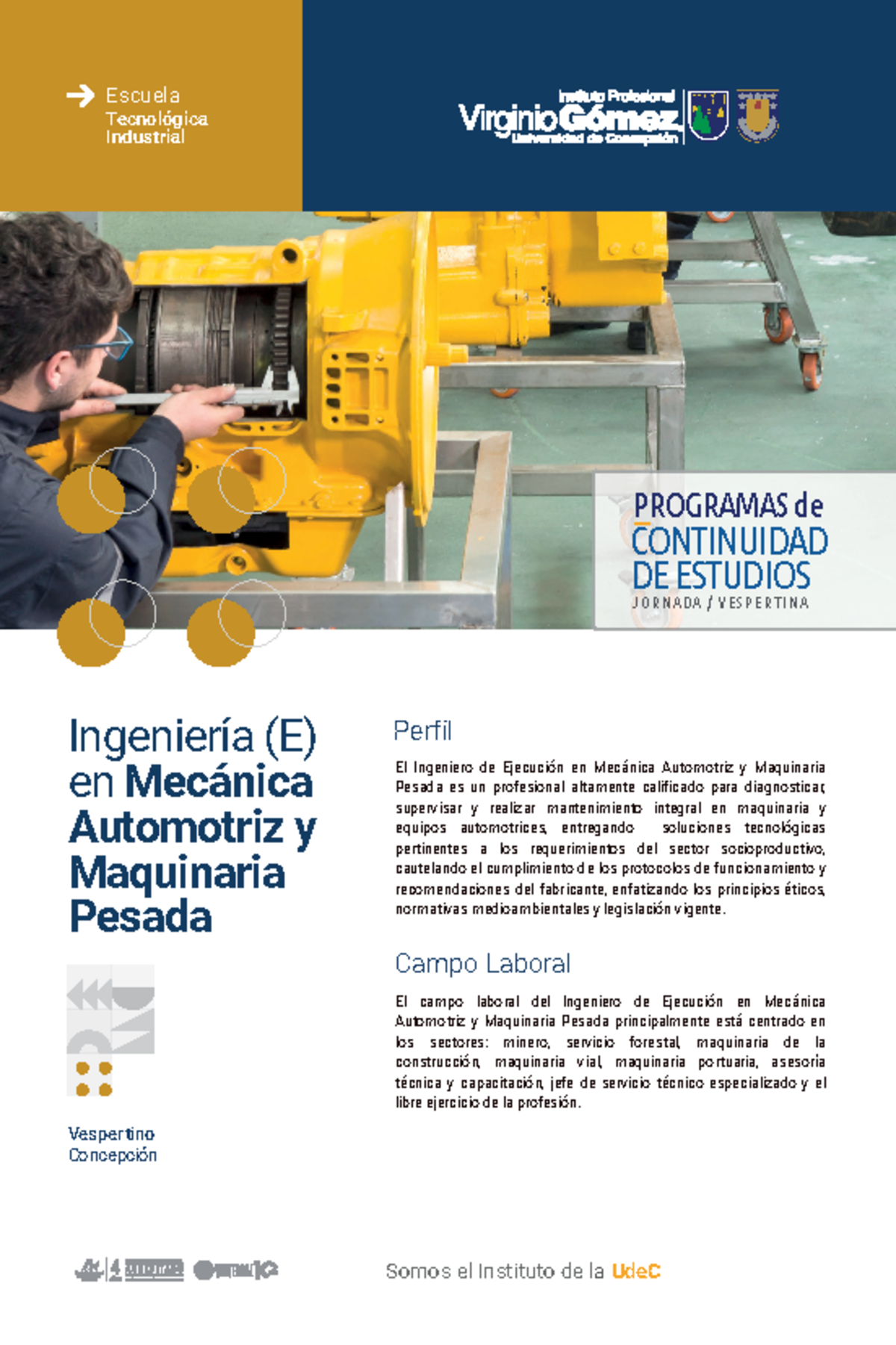 ING Mecanica Automotriz y MPesada PCE - Somos el Instituto de la UdeC ...