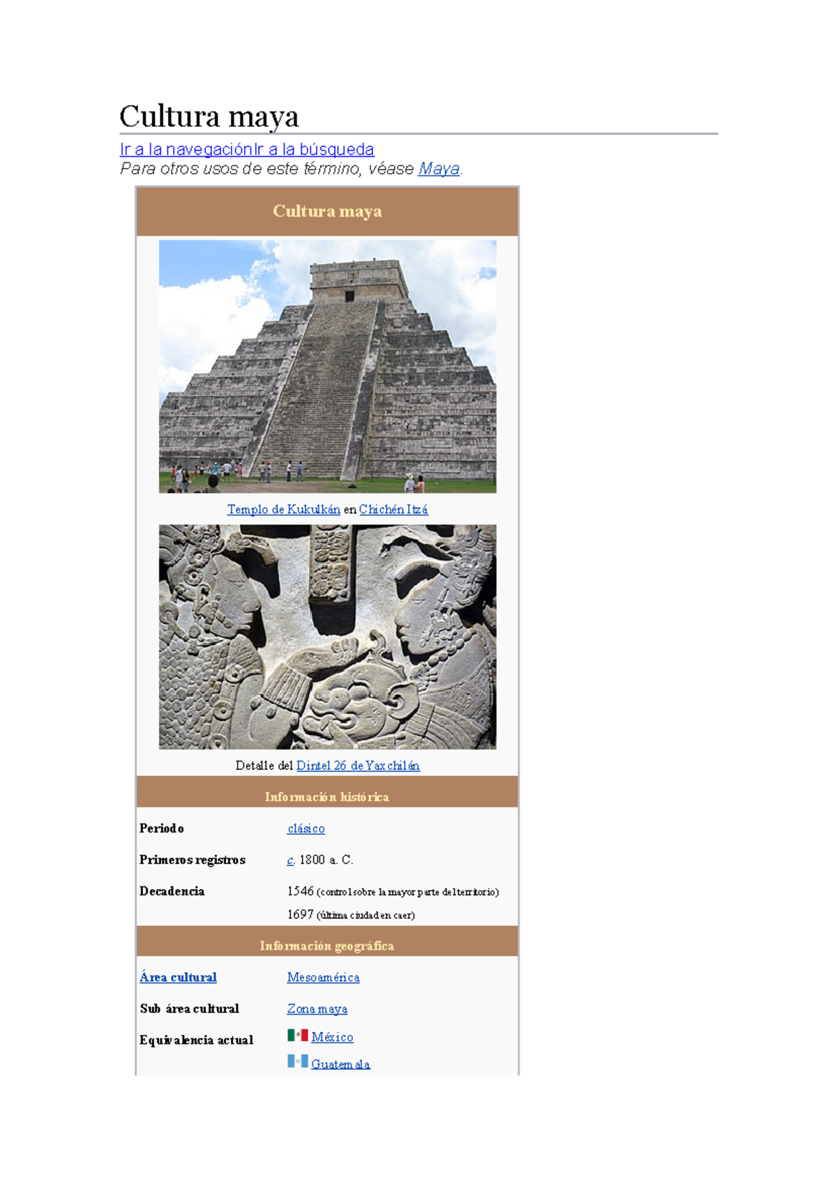 LOS Mayas EN Honduras - Cultura maya Ir a la navegaciónIr a la búsqueda ...