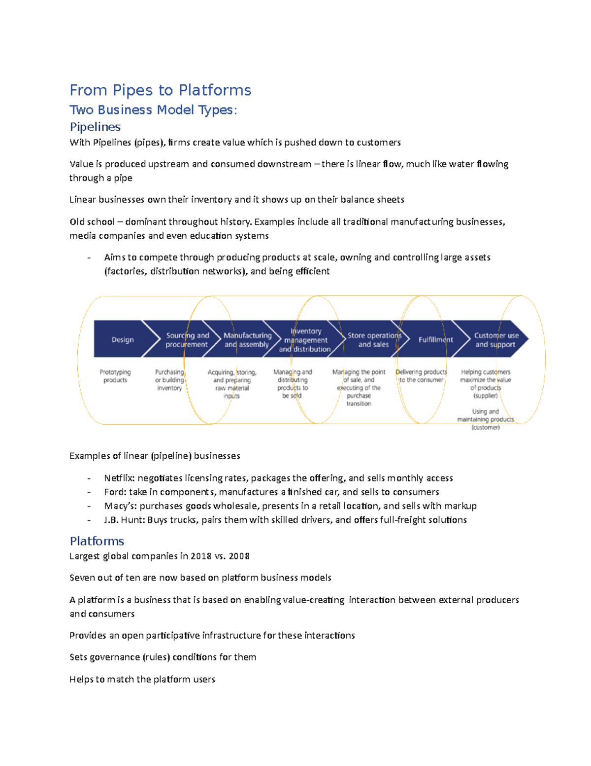 Class Notes - Lesson 2 - From Pipes to Platform - From Pipes to ...